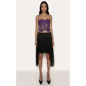 Danielle Guizio | Tops | Danielle Guizio Aleia Ruffle Corset | Poshmark